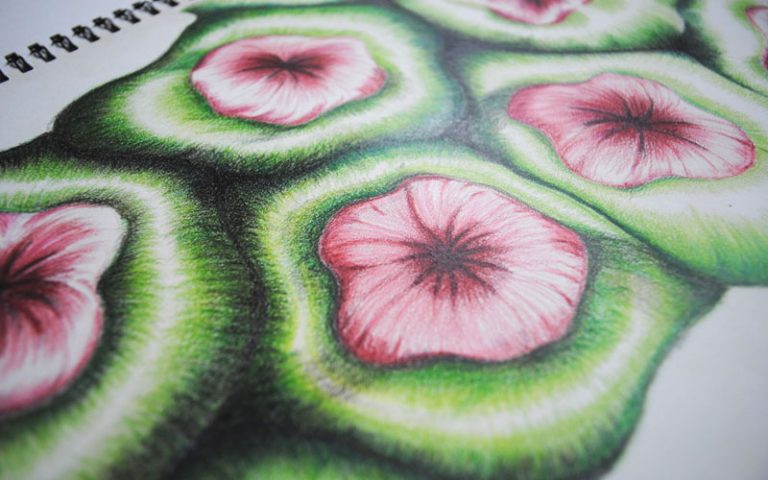 Weird Colored Pencil Abstract